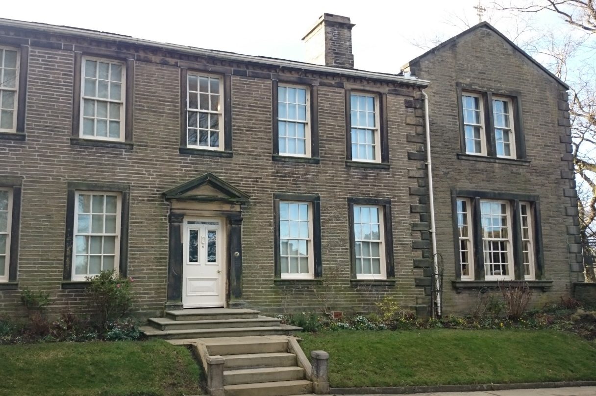 Bronte Parsonage Museum, Haworth, Yorkshire - Frontage of Bronte ...